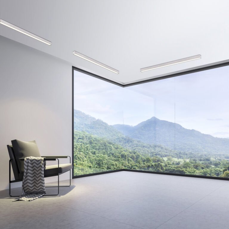 Plafondlamp Pure Lines Straight Snow - Van den Heuvel Verlichting